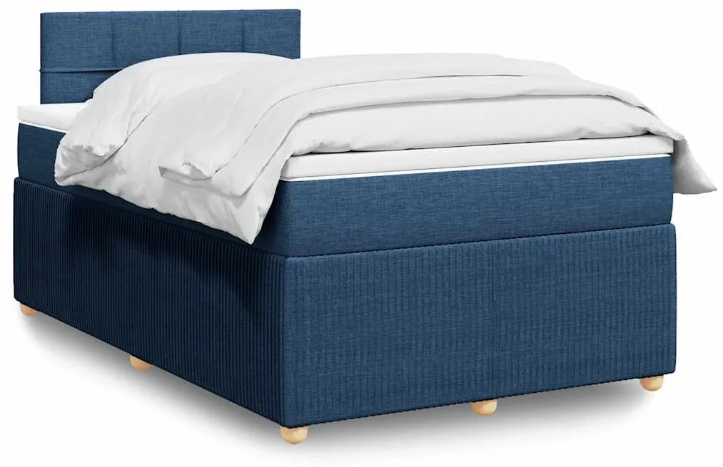 Box spring postel s matrací černá 120x190 cm textil 3287401