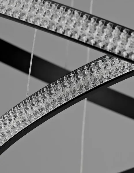 LED lustr Nager 59 černé