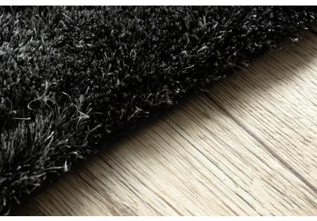 Moderní koberec FLIM 008 B2 shaggy, kruhovýy Strukturální šedá velikost 80x150 cm | krásné koberce cz