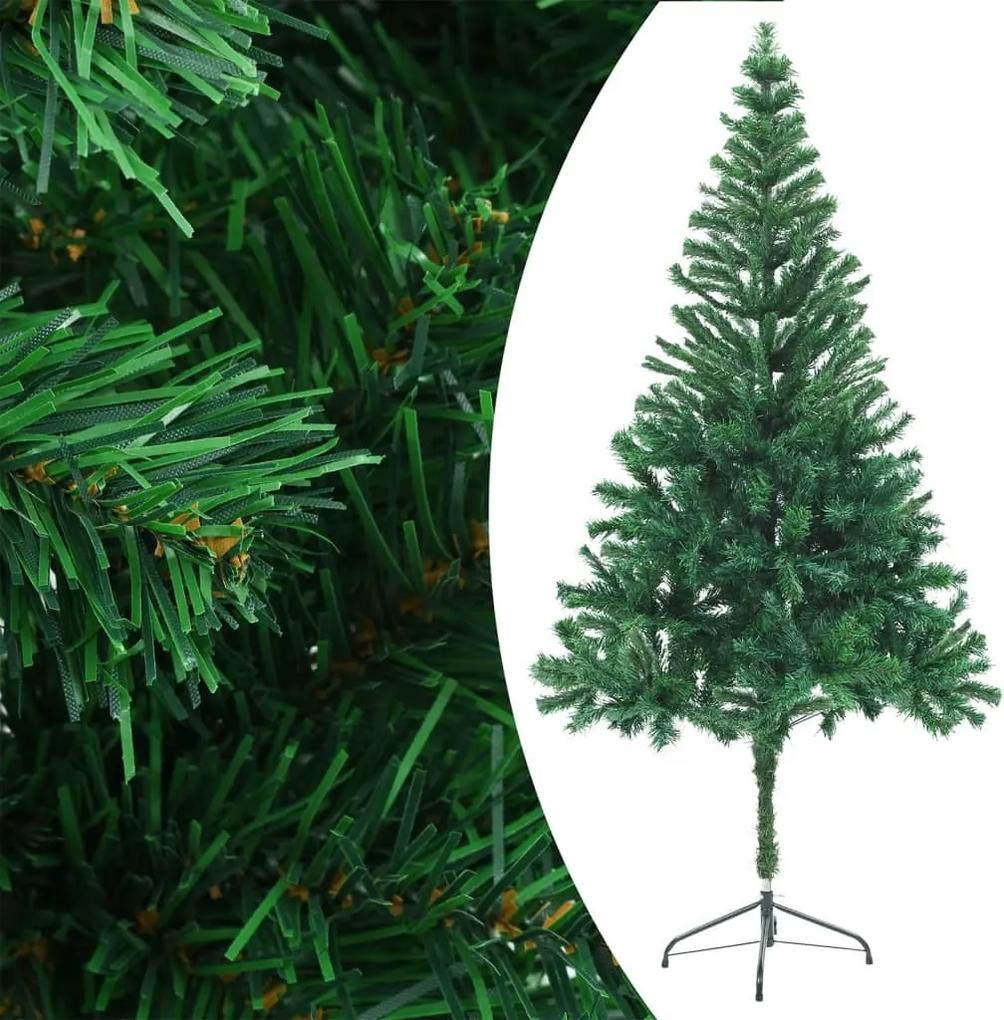 vidaXL Umělý vánoční stromek s LED a sadou koulí 180 cm 620 větviček [3077661] Barva: Zeleno-šedý