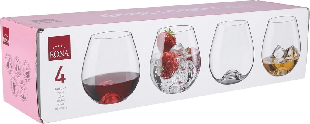 Rona sklenice Drink Master 440 ml 4 ks