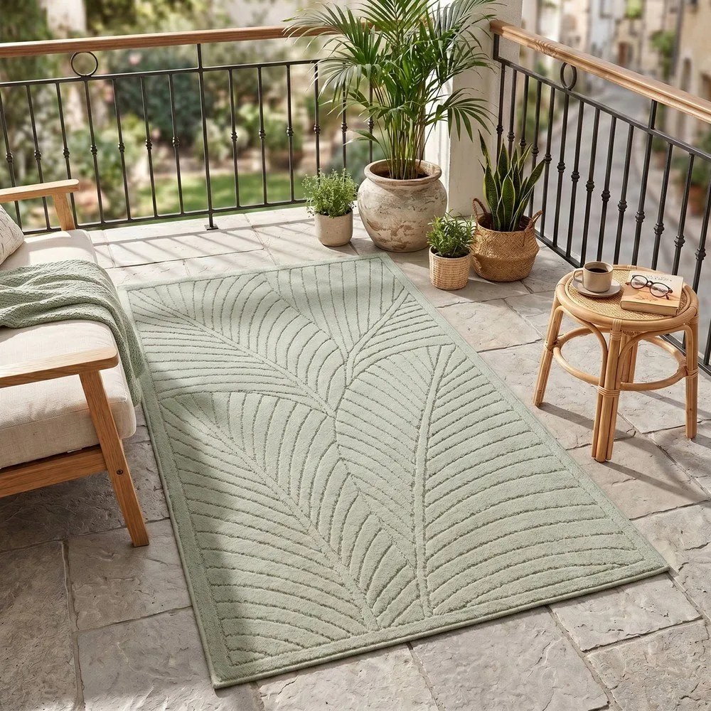 Zelený vnitřní a venkovní běhoun 80x250 cm Nova 1203 – Ayyildiz Carpets