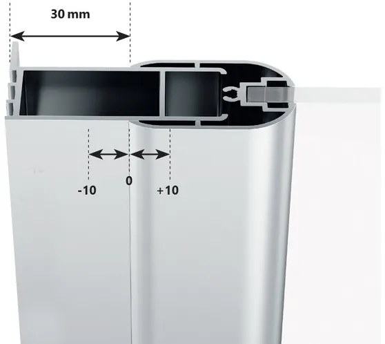 Ravak CSD2-110 lesk+transparent - 0QVDCC00Z1