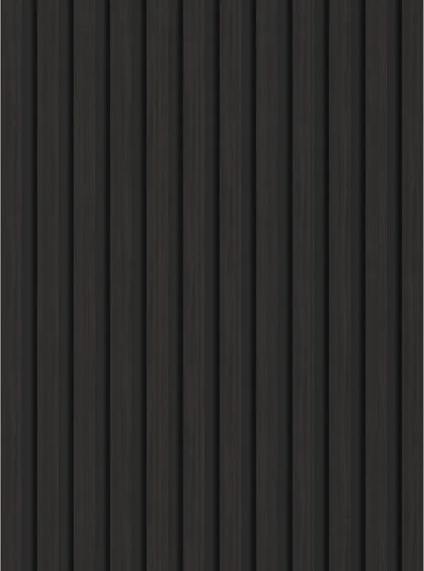 Mexen Lam-B, akustické stěnové lamely 275 × 30 cm, HDF deska 4 mm, technická dýha, eben černý, S100-275307-3015-023