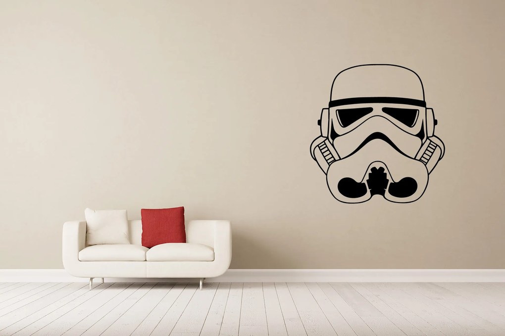 Lepy.cz Samolepka na zeď Stormtrooper Star wars Velikost (šířka x výška): 20x21cm, Barevná varianta: Karafiátová růžová