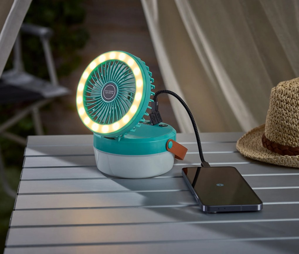 Tchibo - Ventilátor s LED světly 2 v 1