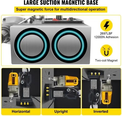 Magnetická vrtačka, 1100 W 4 cm vrtací průměr – VV-MD-UK12