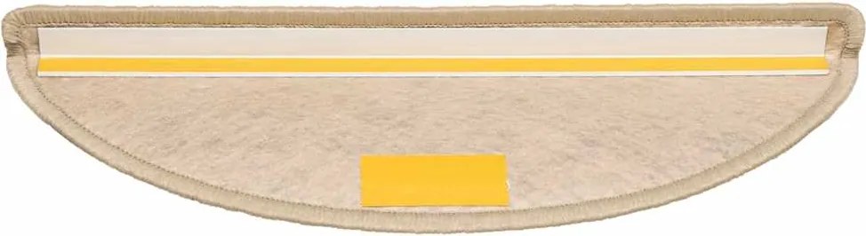 Samolepicí rohože na schody Sisal-Look 30 ks 56x17x3 cm Písek 3365867