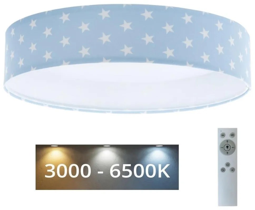 BPS Koncept LED Stmívatelné svítidlo GALAXY KIDS LED/24W/230V hvězdičky modrá/bílá + DO BS0564