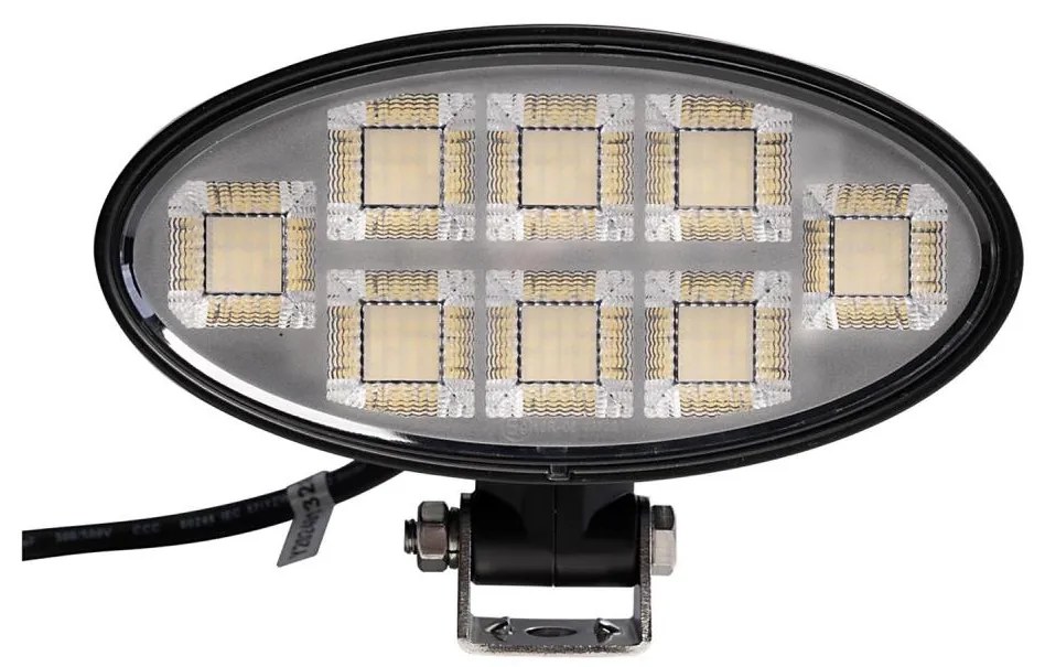 LED Bodové svítidlo pro automobil BLACK LED/160W/10-30V IP69 5700K oválný