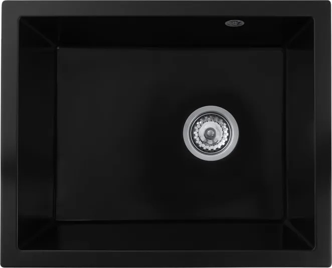 Gamma Decor 5040, 1-komorový granitový dřez 560x460x180 mm, černá, GMA-ZLE000001