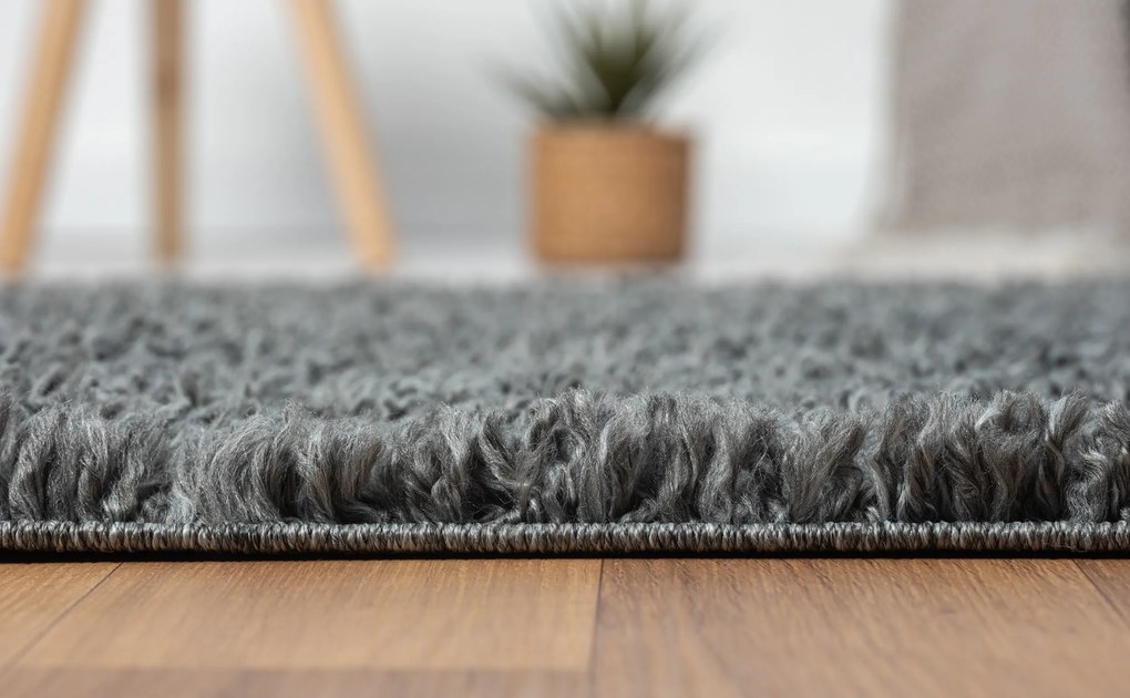 My Flair, Běhoun My Shaggy dunkelgrau, 80x300, šedá, chodba / předsíň