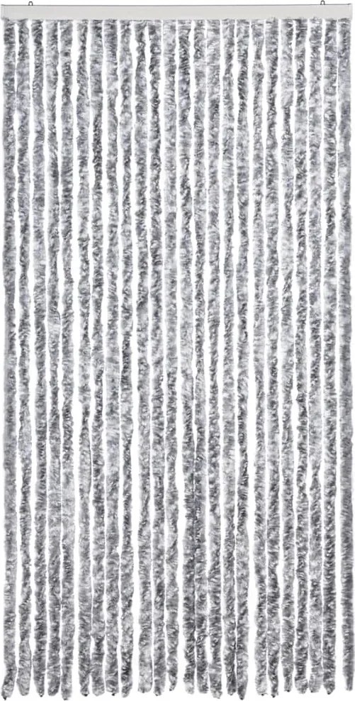 vidaXL Závěs proti hmyzu 100 x 220 cm žinylka [284281] Barva: Šedá a bílá