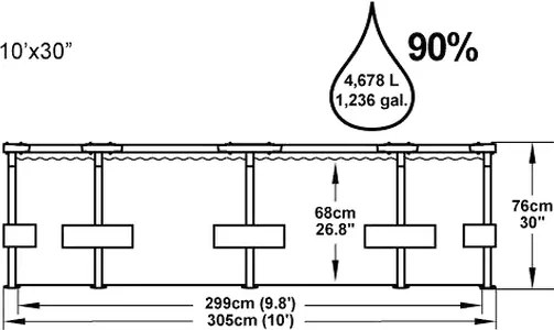 Bestway Steel Pro 3,05 x 0,76 m + Kartušová filtrace