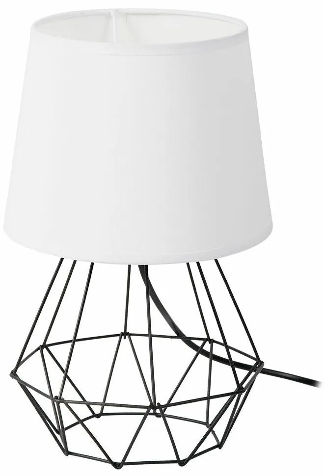 Stolní lampa DIAMENT 2v1- černá/bílá