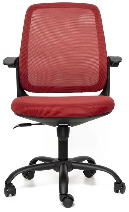 Kancelářská židle SEGO SIMPLE vínová sedící osoba