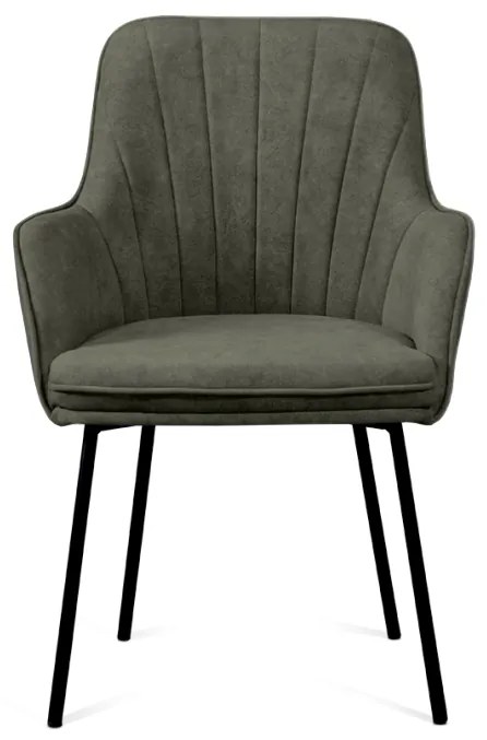 DOLMAR SEDAČKY Jídelní židle - KR-8, různé tkaniny a barvy na výběr Čalounění: šedá (Uttario Velvet 2977)