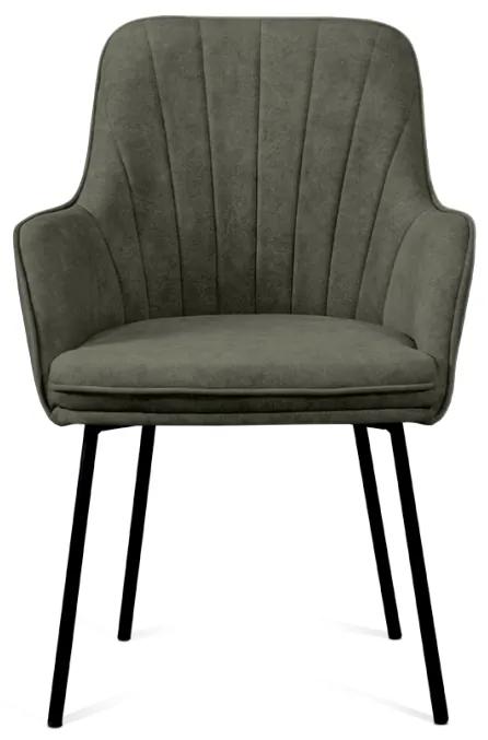 DOLMAR SEDAČKY Jídelní židle - KR-8, různé tkaniny a barvy na výběr Čalounění: světle šedá (Uttario Velvet 2973)