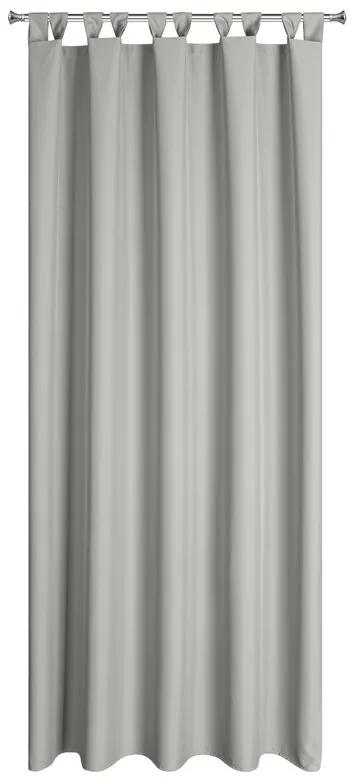 Nepromokavý stříbrný závěs na terasu GARDEN 155x220 cm