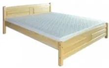 Dřevěná masivní postel 140x200 cm DN104 borovice masiv-přirodní