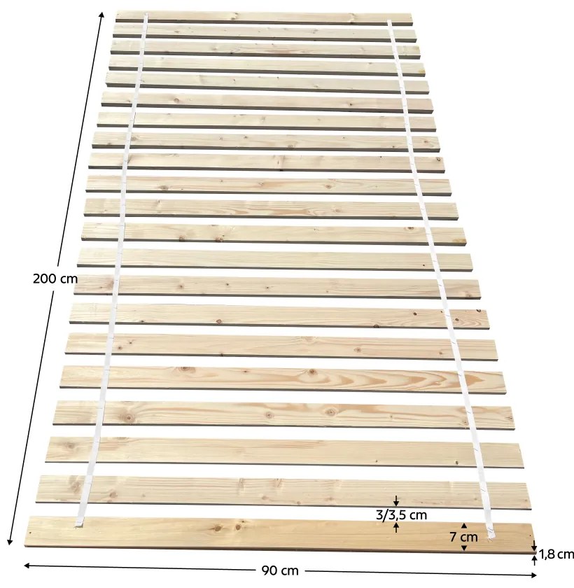 Kondela Rolovaný rošt, 90x200 cm, PLUMA