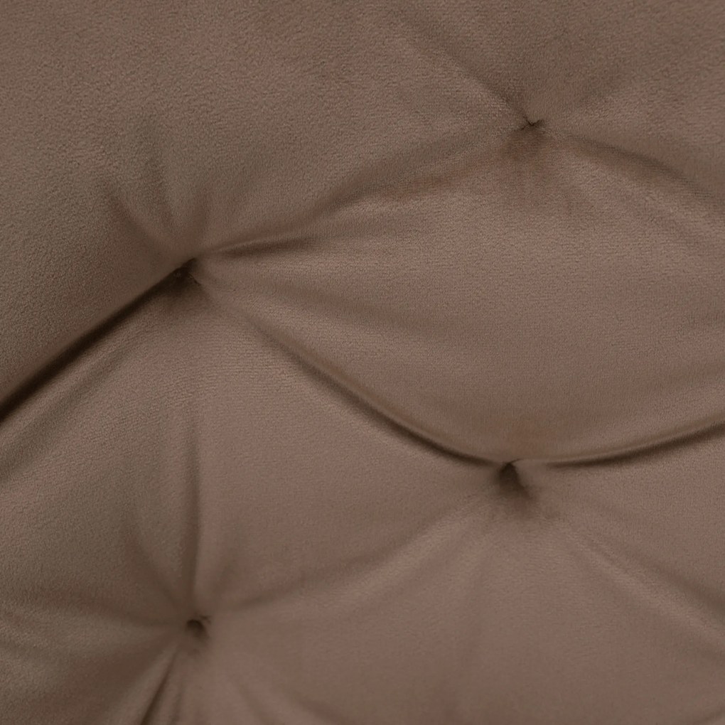 Designové křeslo, světle hnědá Velvet látka, VERIO