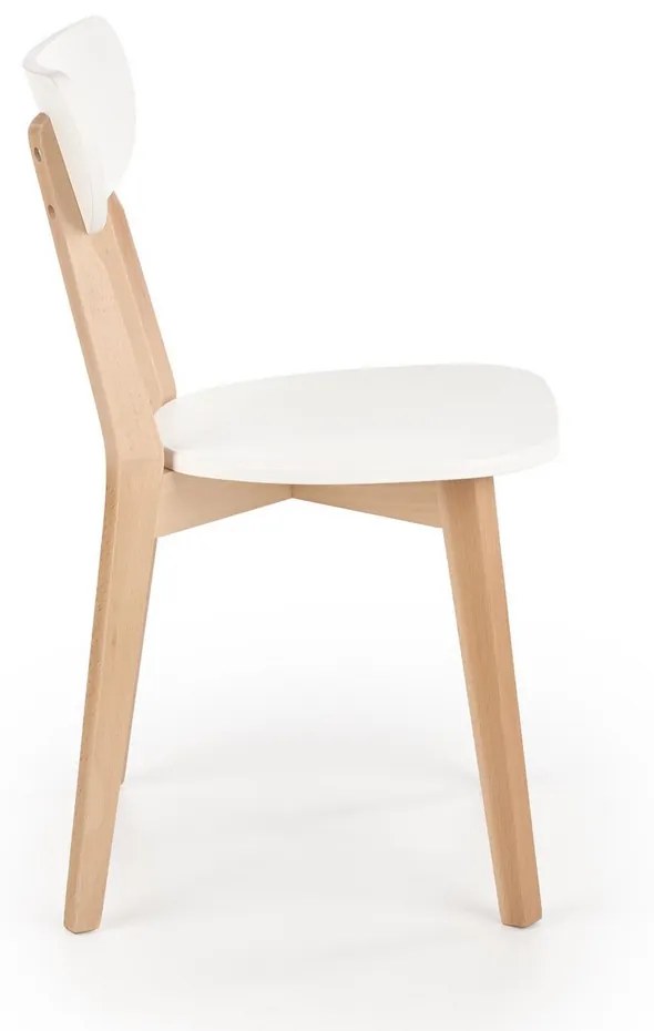 Jídelní židle Buggi, bílá / buk