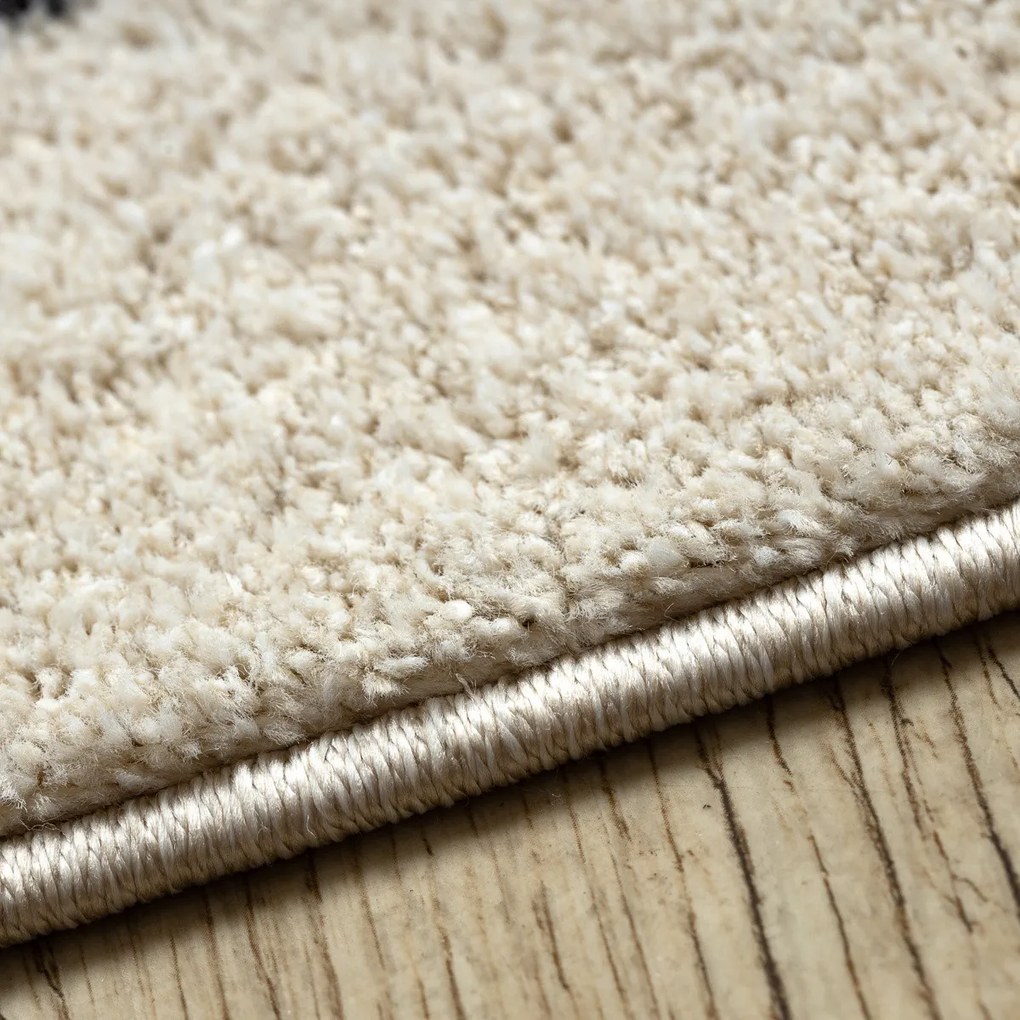 Dywany Łuszczów, Kusový koberec Fusion 8297 cream/dark grey, 200x290, bílá, kancelář