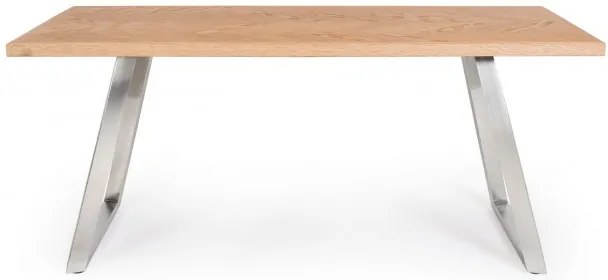 BIZZOTTO Jídelní stůl DUKAT 180x90 cm stříbrné nohy 0730327