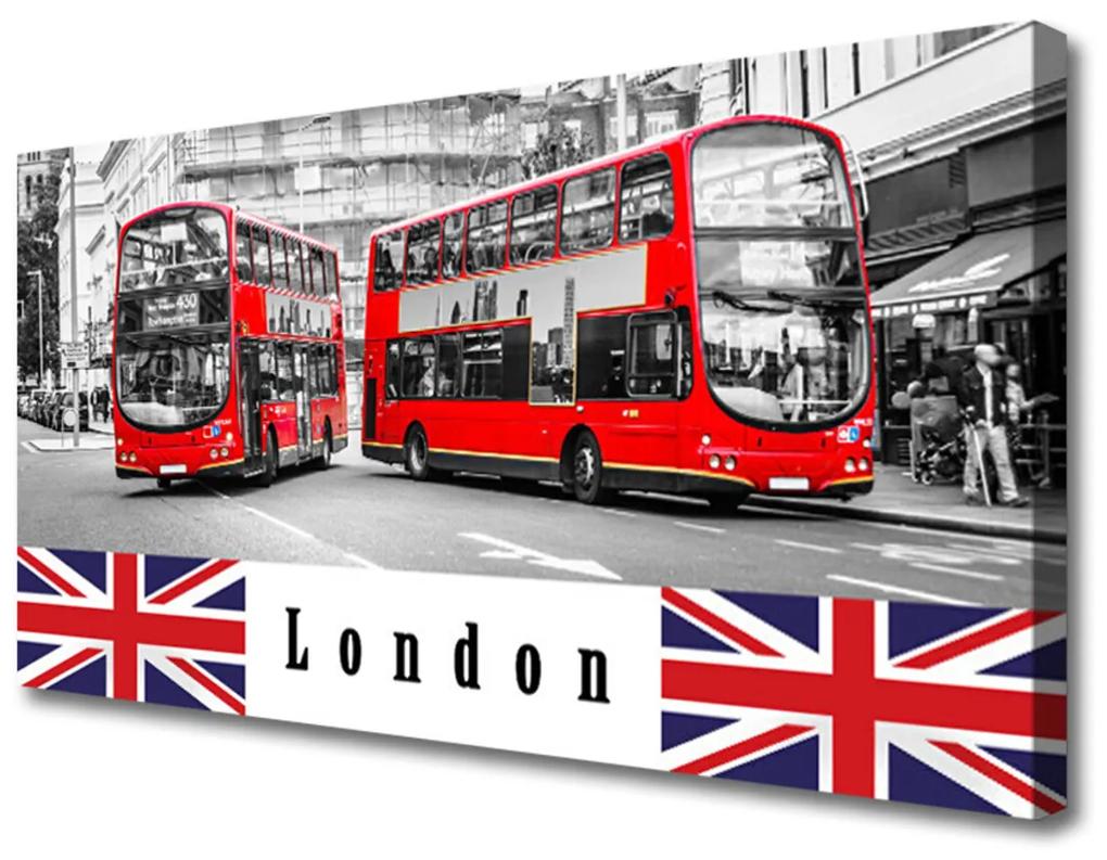Obraz Canvas Londýn Autobus Umění