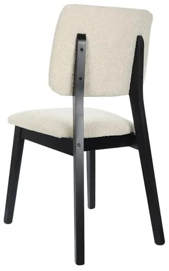 KEILA jídelní židle, černá/béžová