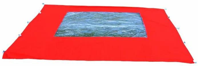 Garthen PROFI 9481 Zahradní párty stan nůžkový 3x3 m červený + 2 boční stěny