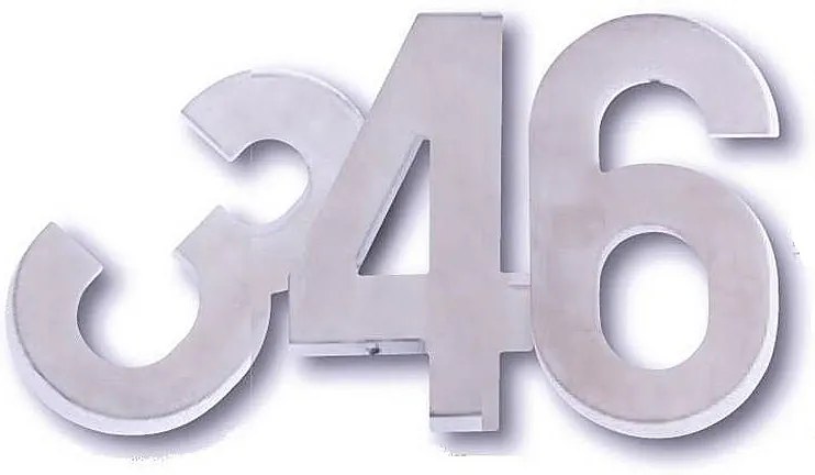 Domovní číslice COBRA 150 mm (NEREZ), 1