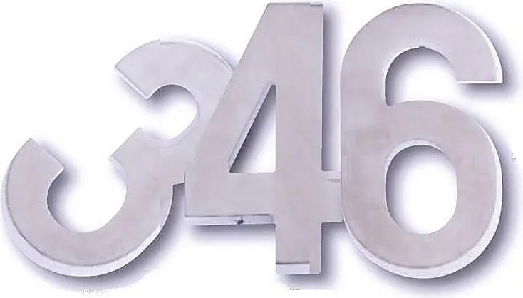 Domovní číslice COBRA 150 mm (NEREZ), 5, COBRA IN (nerez)