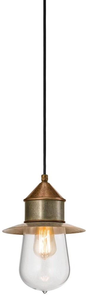 Il Fanale Drop, závěsné svítidlo, 1xE27 max 15W, staromosaz, prům. 21cm, IP55