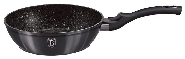 BERLINGERHAUS Pánev s poklicí s mramorovým povrchem 24 cm Carbon PRO Line BH-6895