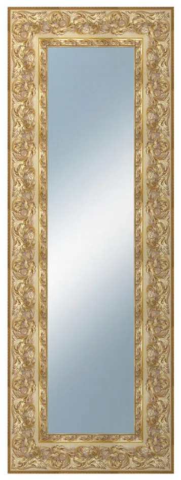 DANTIK - Zarámované zrcadlo - rozměr s rámem cca 50x140 cm z lišty KŘÍDLO zdobné zlaté (2890)
