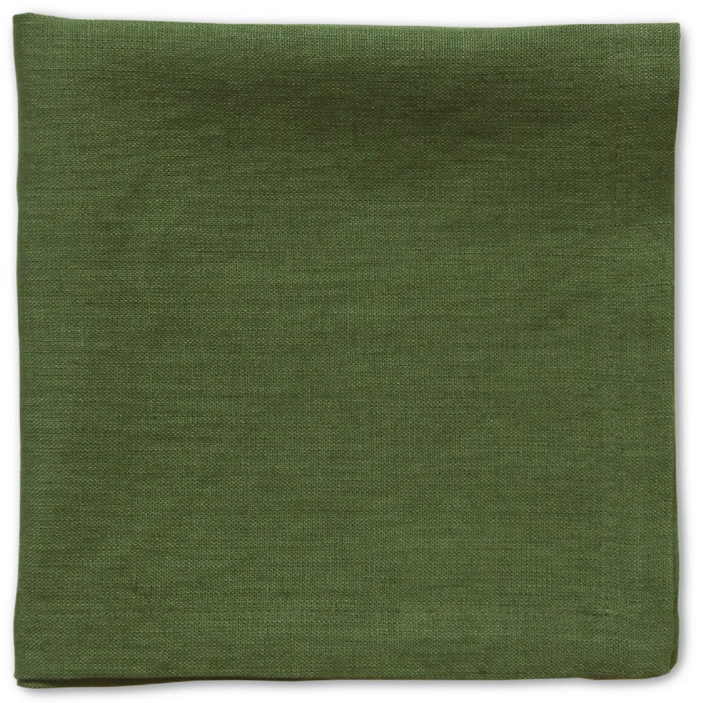 TULULUM Lněné ubrousky - zelené, 40 x 40 cm, 2 ks v sadě
