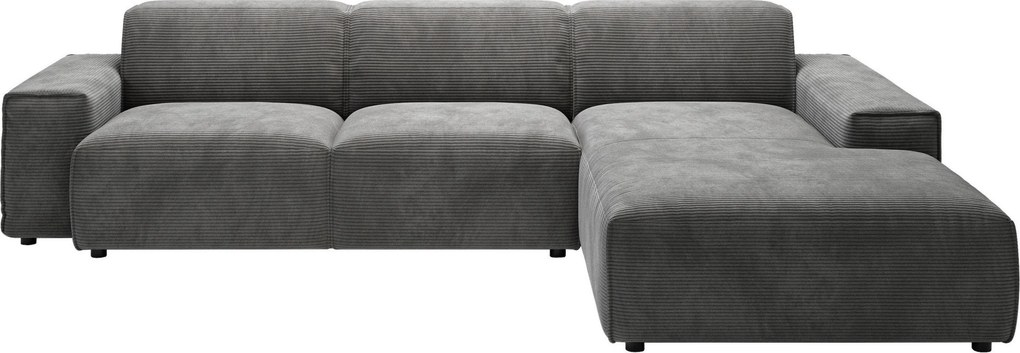 XXXLutz ROHOVÁ SEDAČKA, textil, tmavě šedá Livetastic - Sedací soupravy - 001581035516