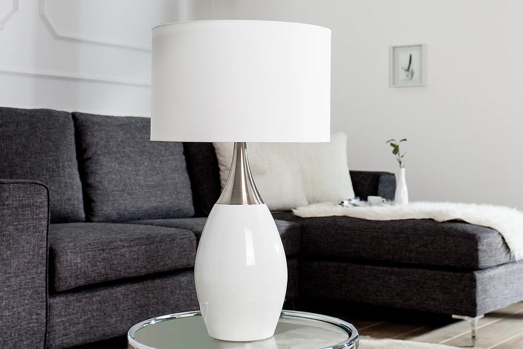Noble Home Stolní lampa DESIRE, 60 cm, bílá