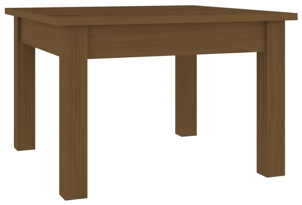 Konferenční stolek medově hnědý 45x45x30 cm masivní borovice - Default Title