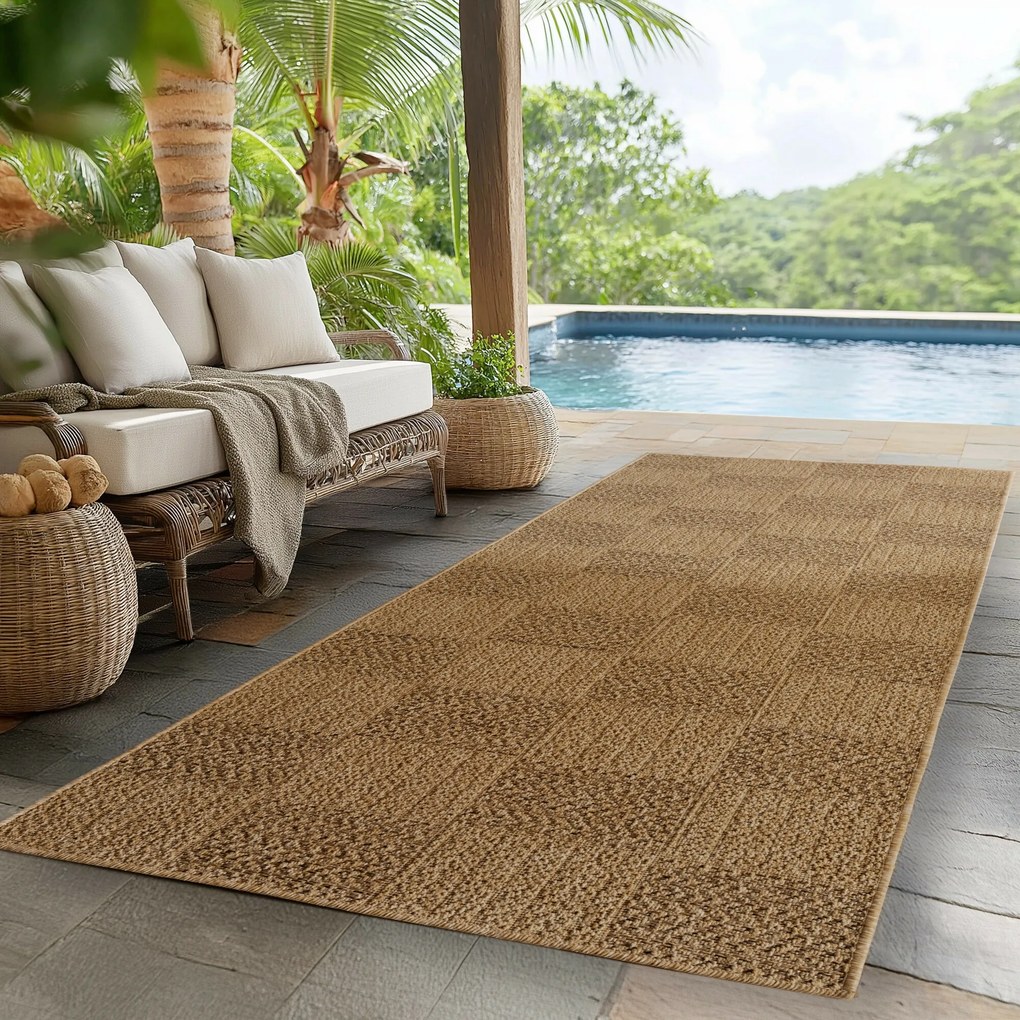 Ayyildiz, Kusový koberec Timber 1405 beige - na ven i na doma, 240x340, béžová, chodba / předsíň
