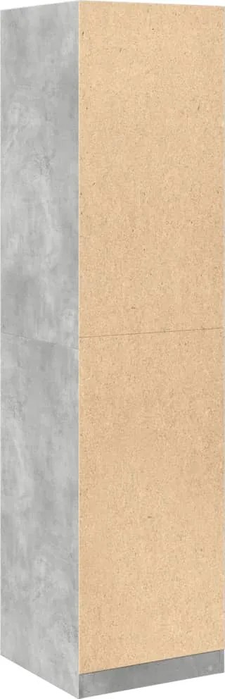 Šatní skříň betonově šedá 50 x 50 x 200 cm dřevotříska 3307714
