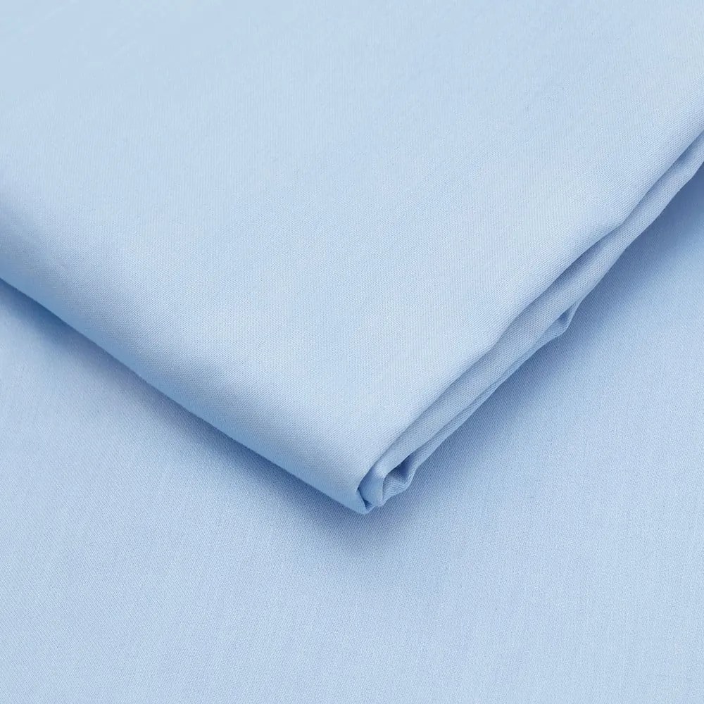 Světle modré povlečení na jednolůžko z bavlněného saténu 140x200 cm – Mijolnir