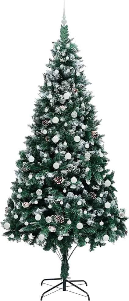 Umělý vánoční stromeček Zelená 240 cm PVC, ocel a plast 3396285