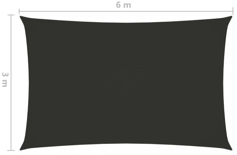 Stínící plachta obdélníková 3 x 6 m oxfordská látka Dekorhome Krémová