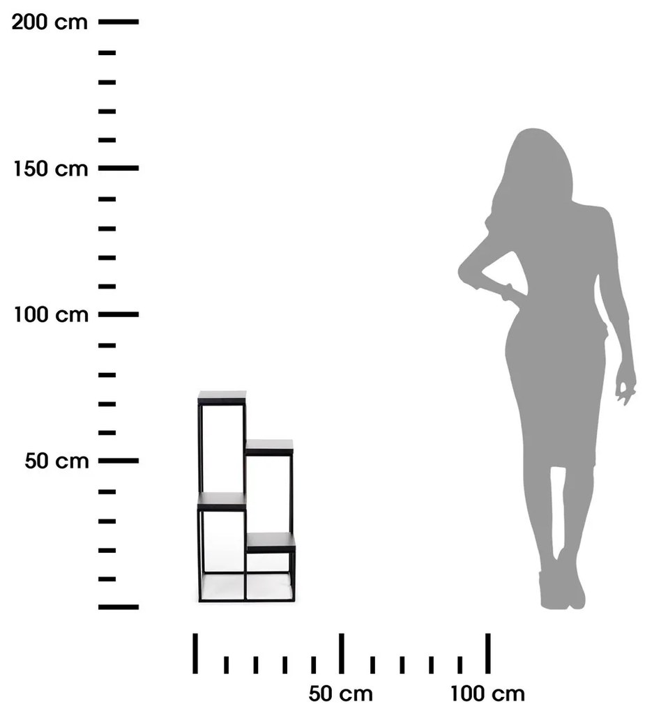 Stojan na květiny Caros černý