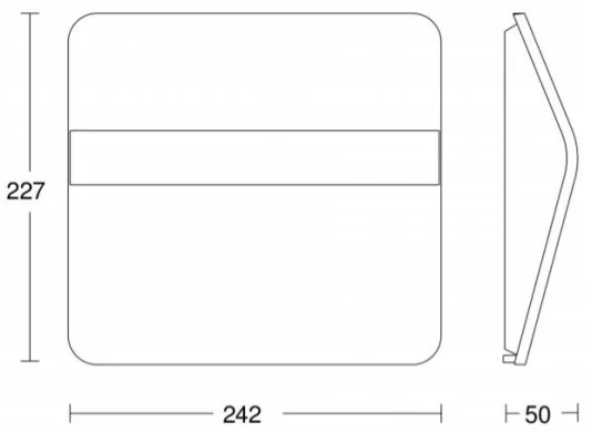 STEINEL 007140 - LED Solární domovní číslo XSolar LH-N LED/0,03W nerez IP44
