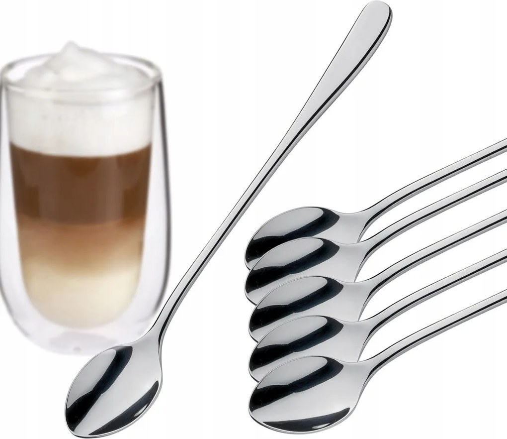 Cilio lžičky na latte macchiato 6 kusů 20 cm