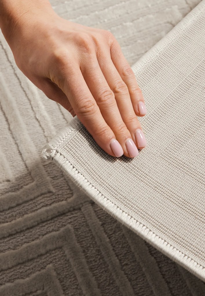 ELLE Decoration, Kusový koberec Perles 106184 White Cream z kolekce Elle, 120x170, béžová, ložnice